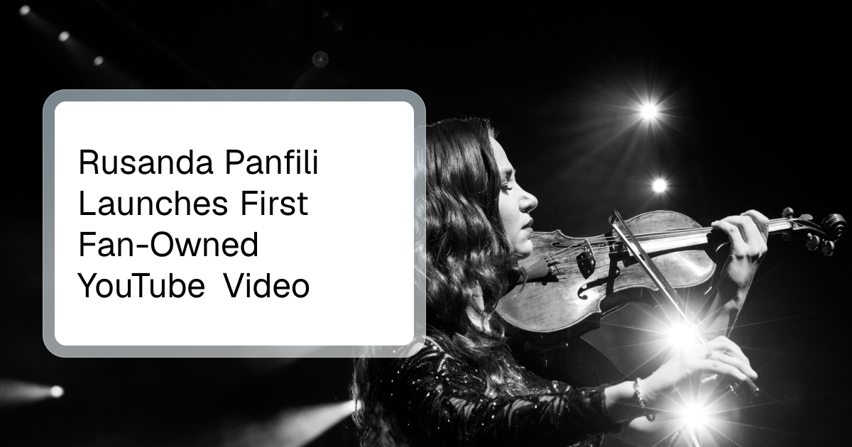 Rusanda Panfili Launches First Fan-Owned YouTube Video
